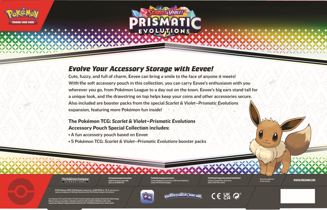 POKEMON SV8.5 PRISMATIC EVOLUTIONS ACCESSORY POUCH SPECIAL COLLECTION ...