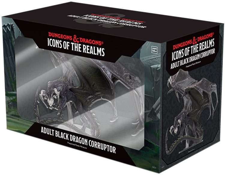 DND ICONS: ADULT BLACK DRAGON CORRUPTOR – Jeux AZ Games